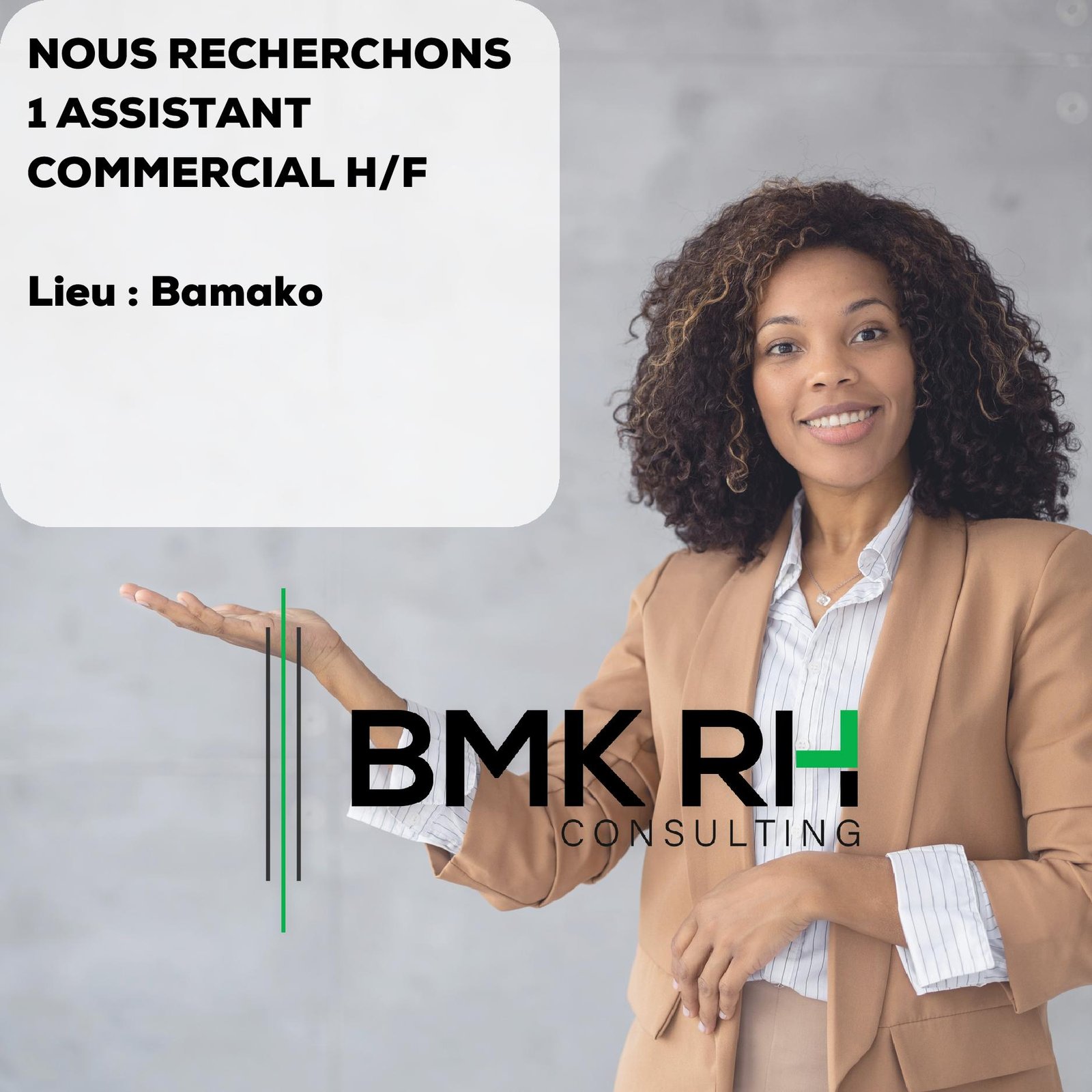 BMK RH CONSULTING RECRUTE ASSISTANT COMMERCIAL H/F - Y'a bara | Offres d'Emplois et Stages