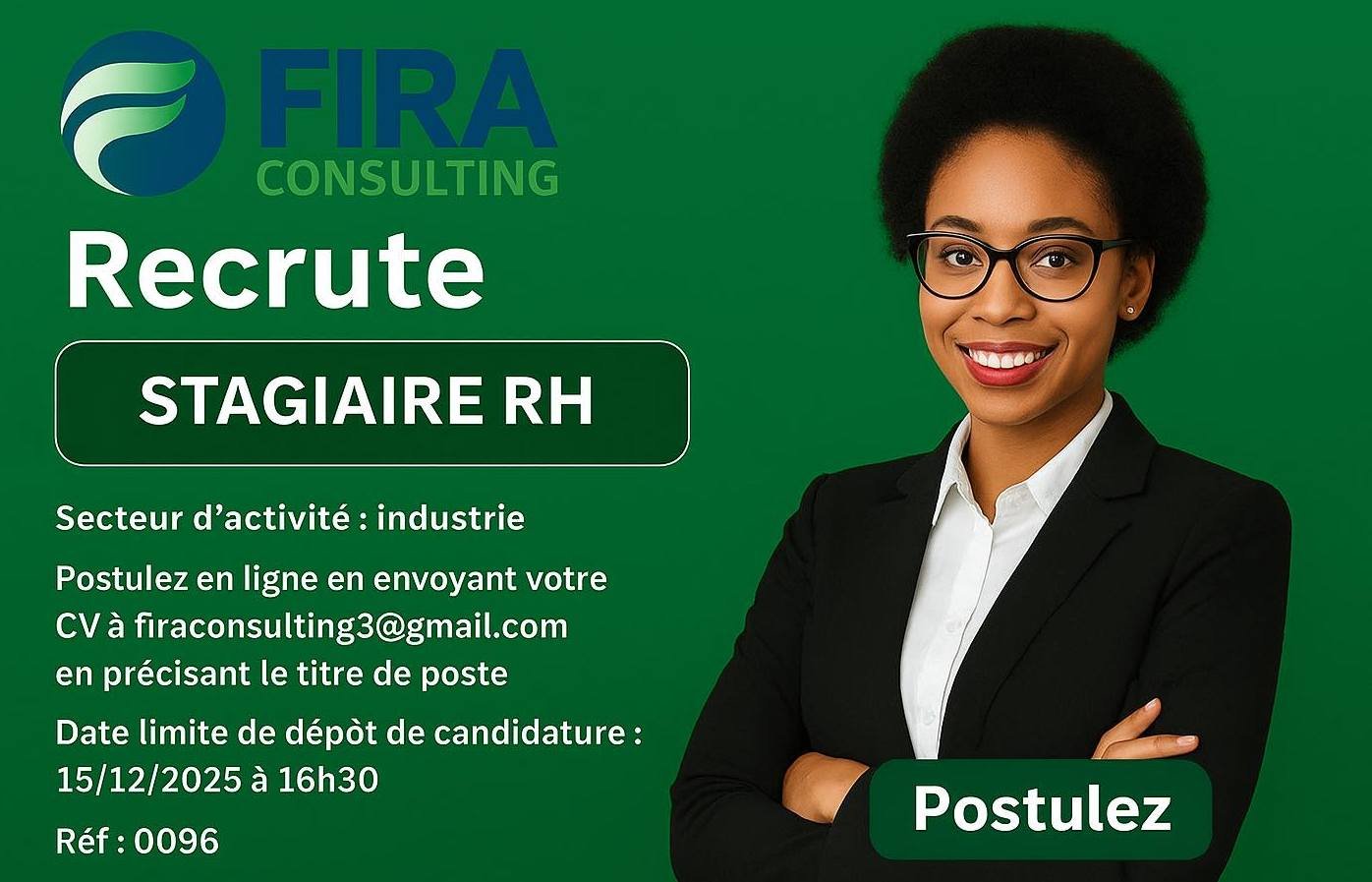 FIRA CONSULTING RECRUTE STAGIAIRE RH H/F - Y'a bara | Offres d'Emplois et Stages